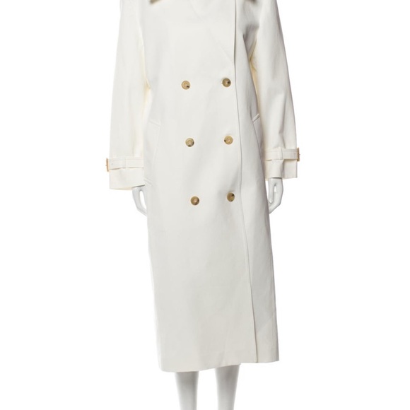 The Frankie Shop | Jackets & Coats | Elegant White Doublebreasted Coat ...